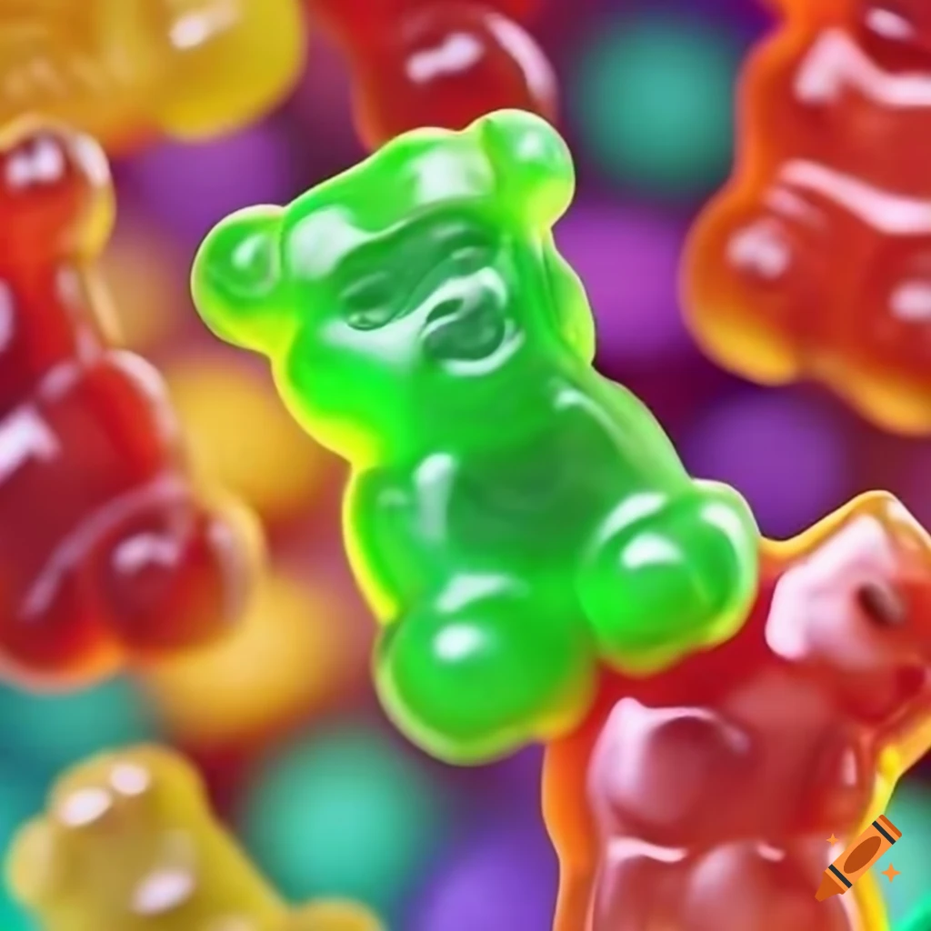 Colorful gummy bear empire on Craiyon