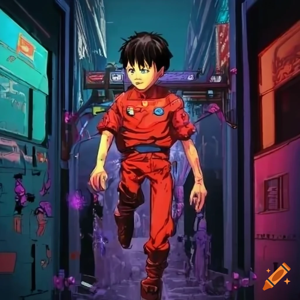 Akira transmorphism arcade game outrun on Craiyon