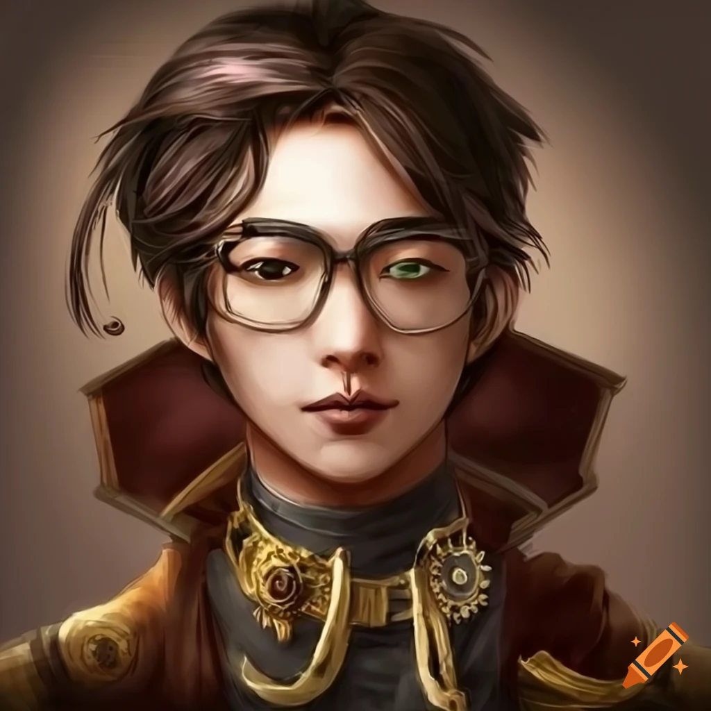 Steampunk young asian ship captain on Craiyon