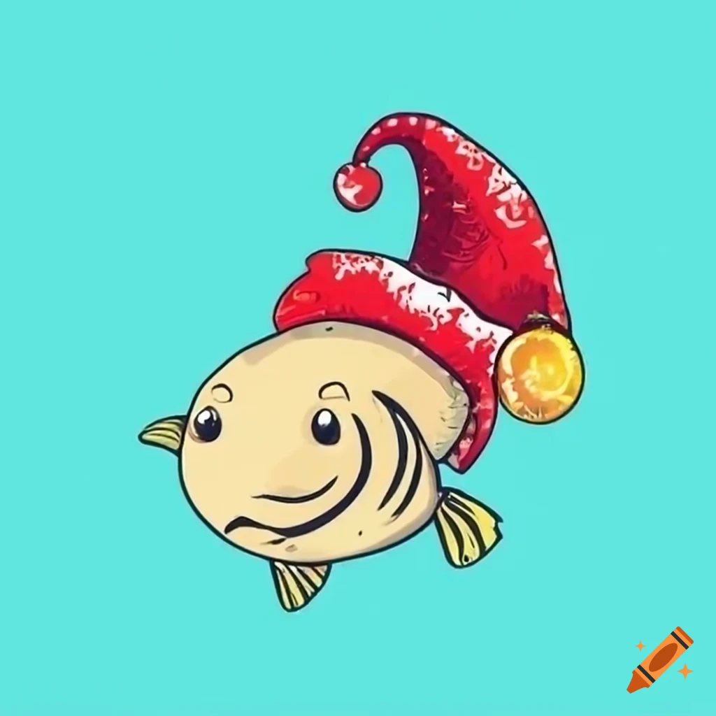Fish celebrating christmas on Craiyon
