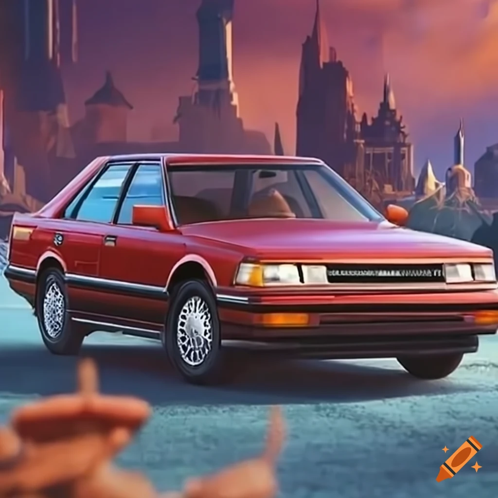 Upcoming disney pixar film about 1988 toyota camry on Craiyon