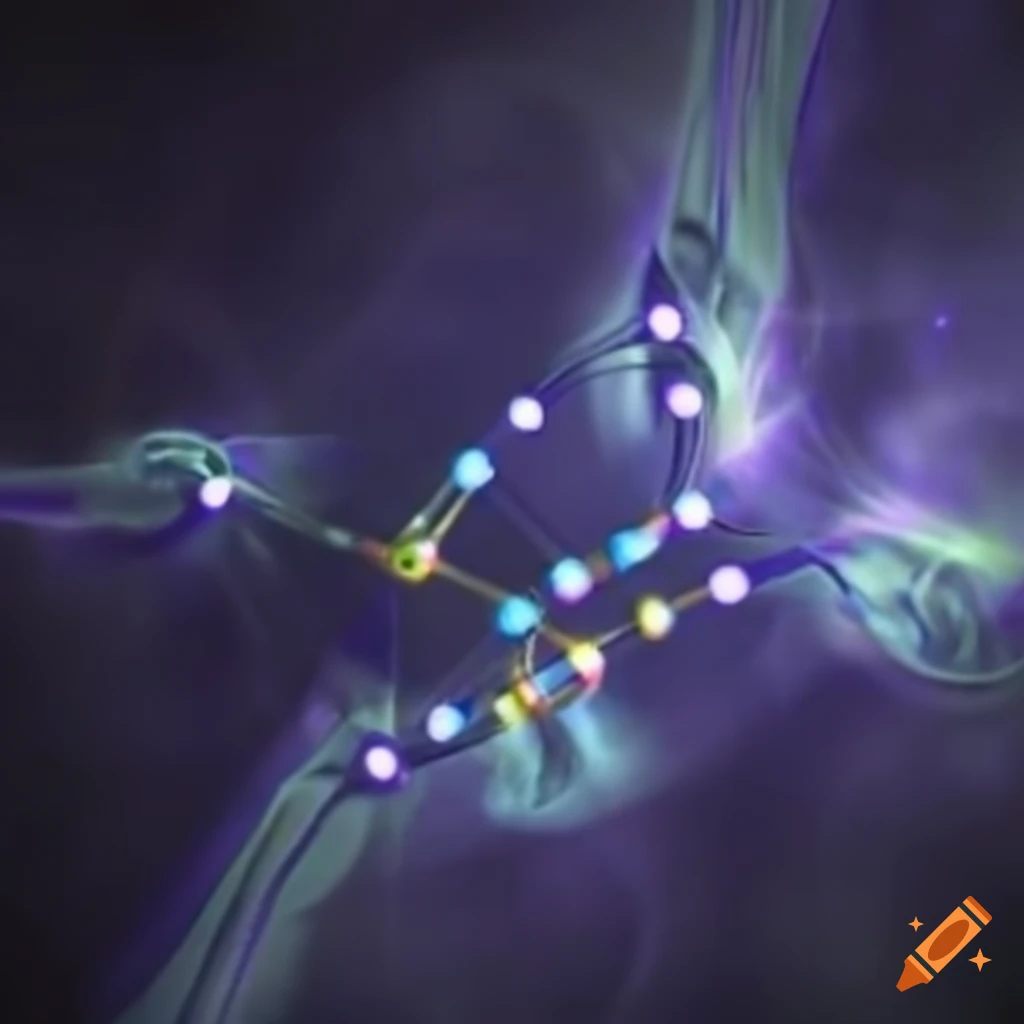 Illustration of quantum entanglement on Craiyon