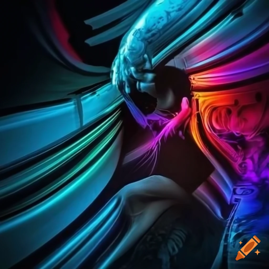 Abstract edm art background on Craiyon