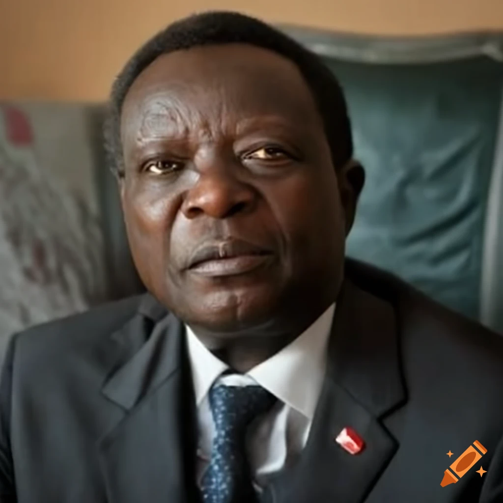 Portrait of pierre buyoya, leader of burundi on Craiyon
