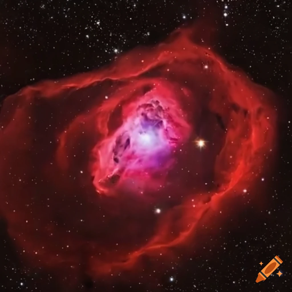Vibrant swirling nebula in deep space on Craiyon