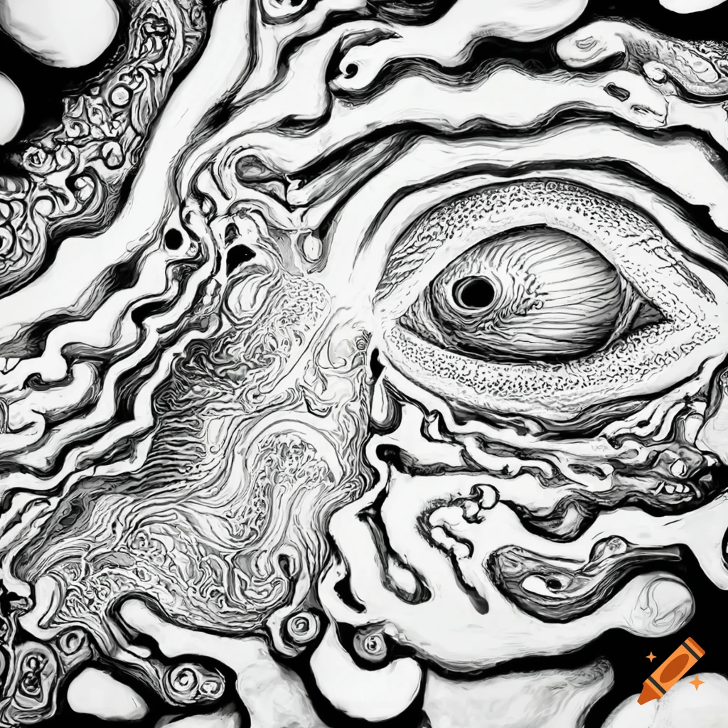 Psychedelic underwater ocean background with vibrant colors on Craiyon