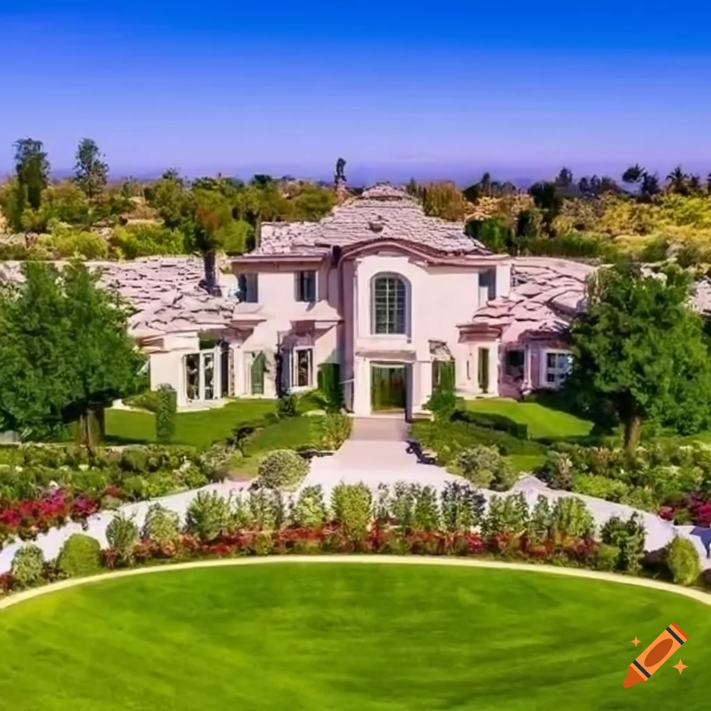Majestic california mega-mansion surrounded by greenery on 20 acres of ...