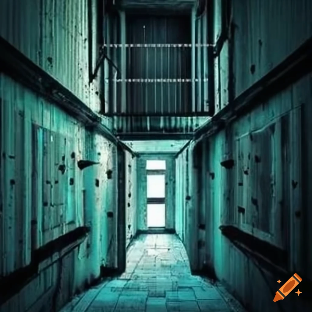 Unique architectural design of a prison cell on Craiyon