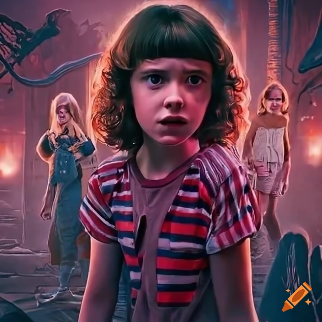 Stranger things netflix series logo on Craiyon