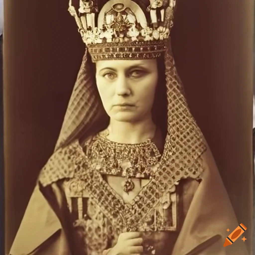 Empress Saint Olga of Kiev, a commanding figure in the history of Kievan Rus on Craiyon