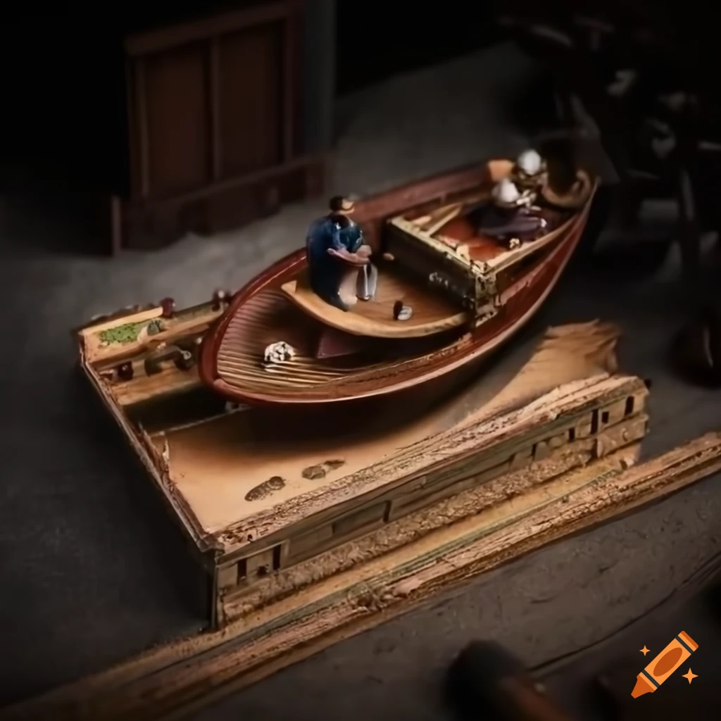 Miniature steam train diorama inside a pizza box, with tunnel, mountain ...