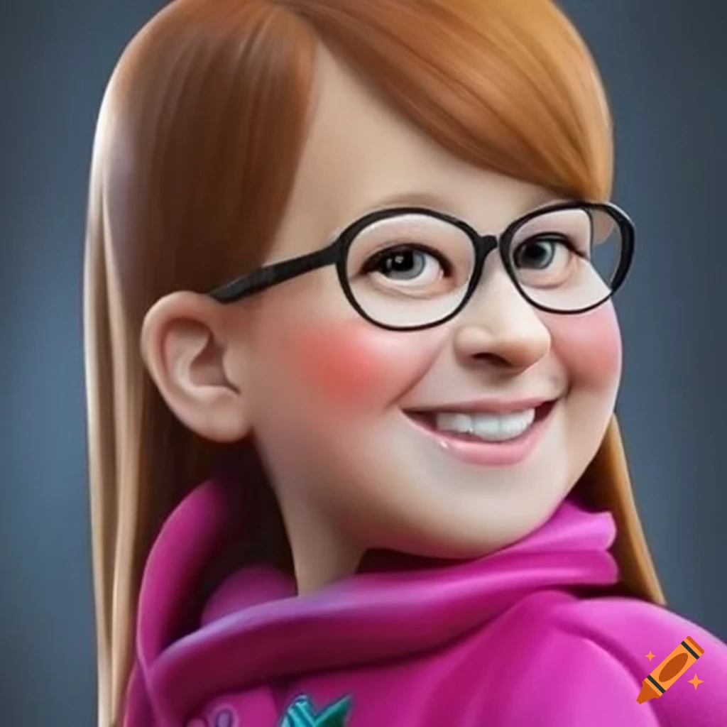 Portrait of mabel pines in super-detailed 4k high resolution on Craiyon