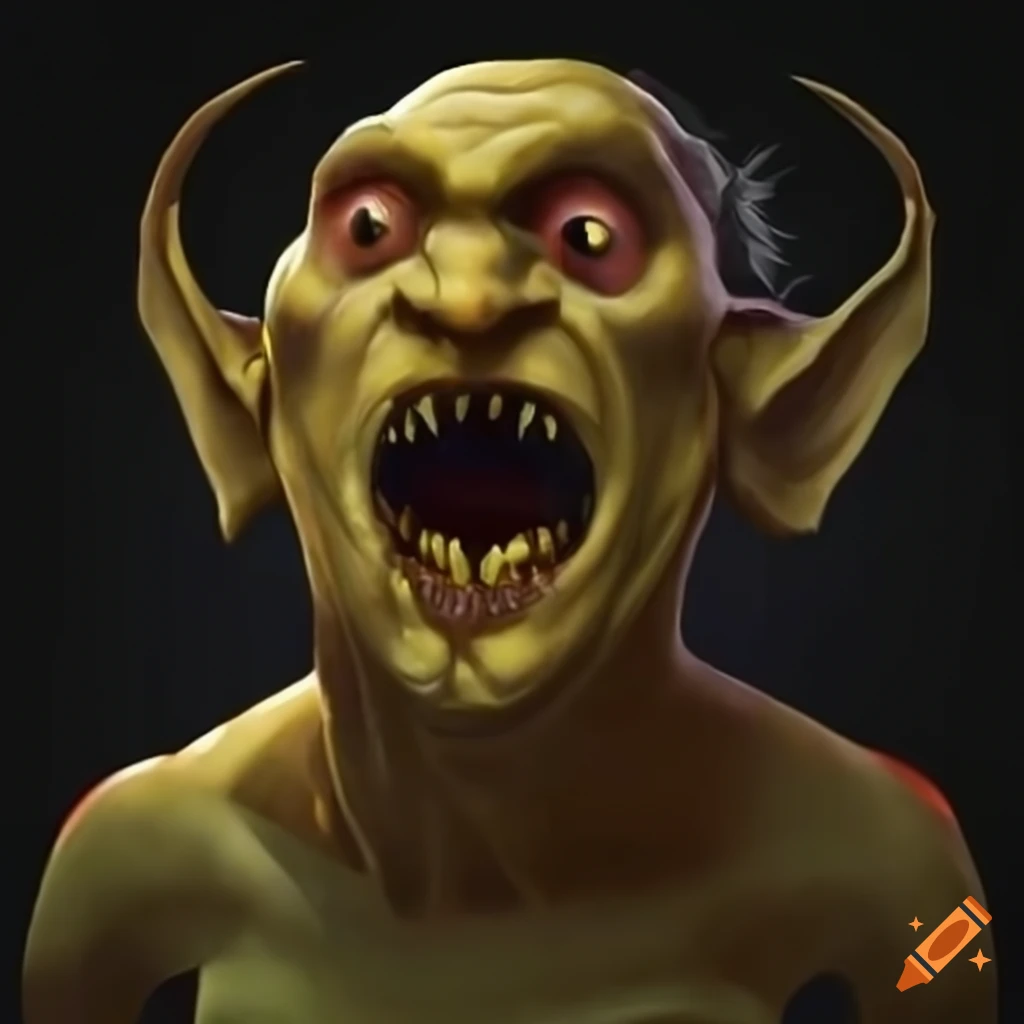 Raging goblin on Craiyon