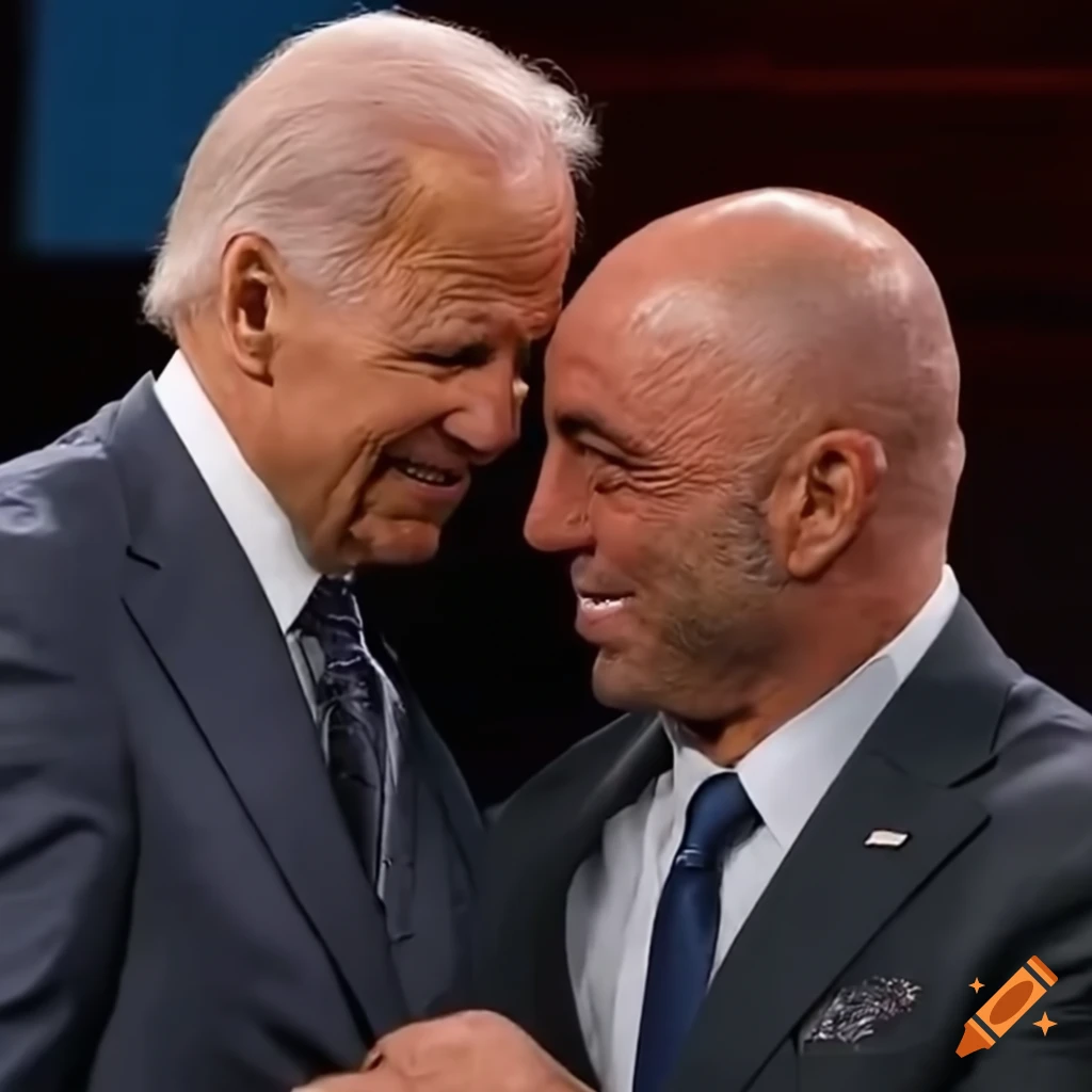 Two public figures in conversation on Craiyon