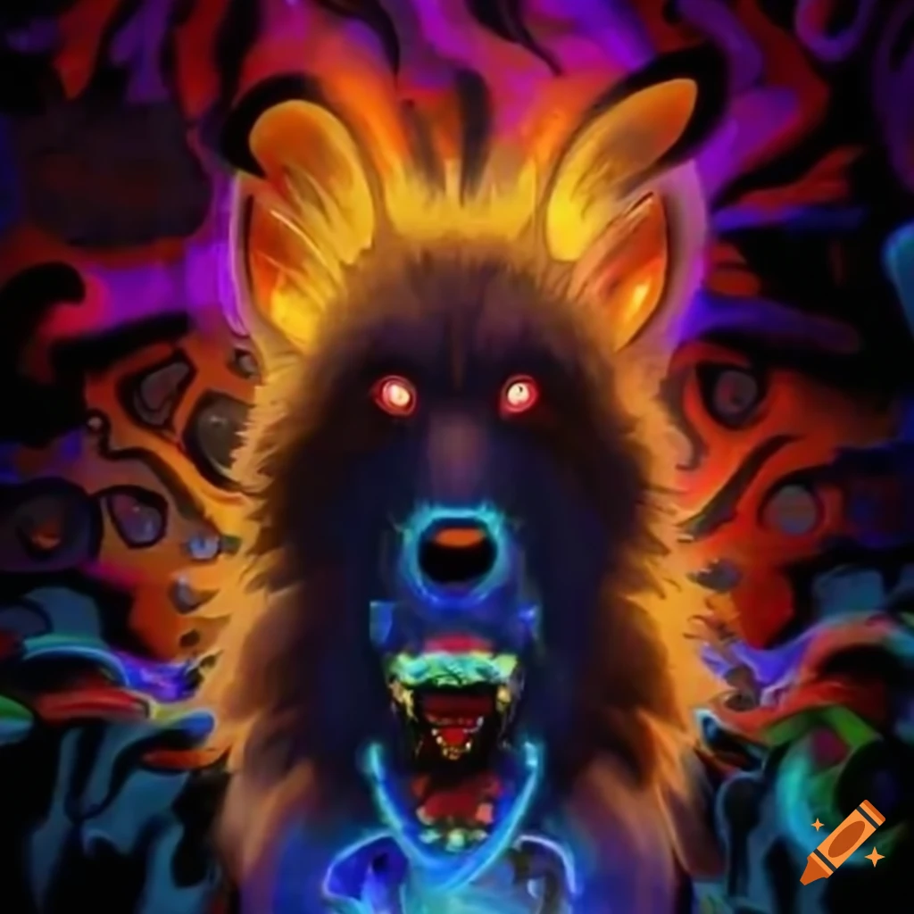 Werewolf lsd starfort in an arcade outrun setting on Craiyon