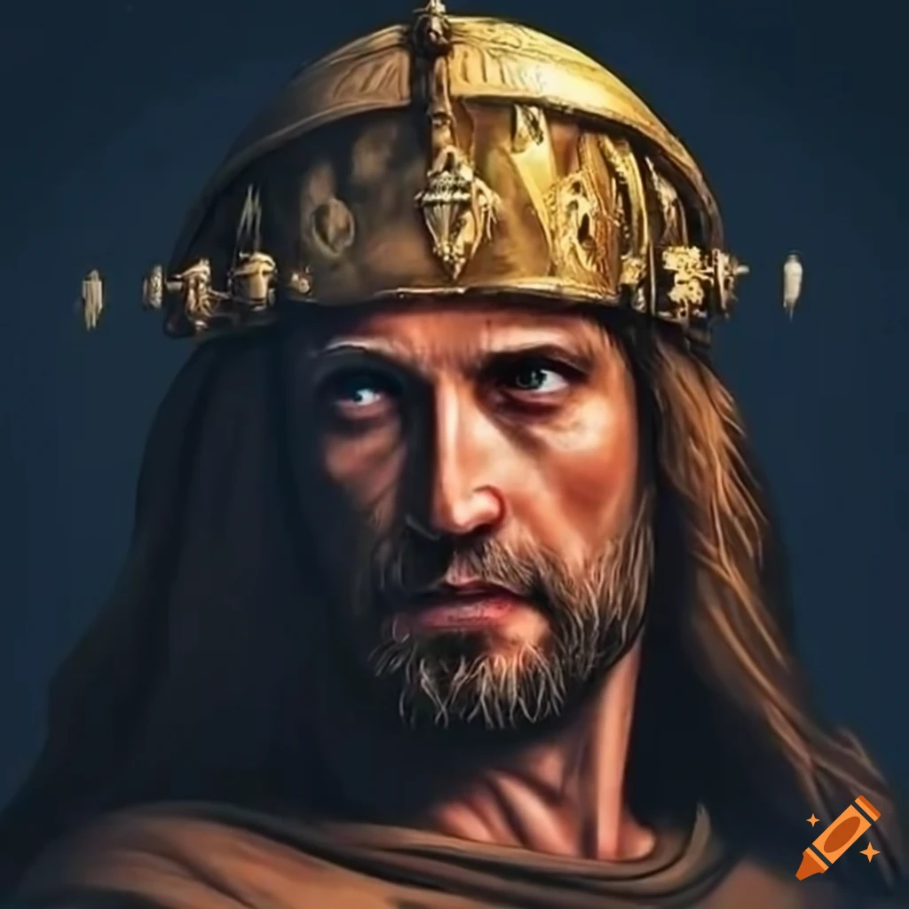 Depiction of Jesus Christ leading a military battle for humanity on Craiyon