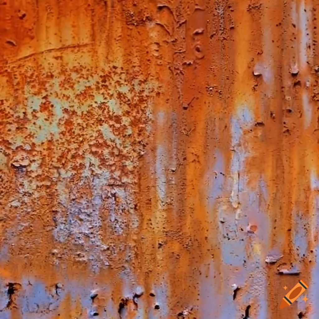Rusty metal texture on Craiyon