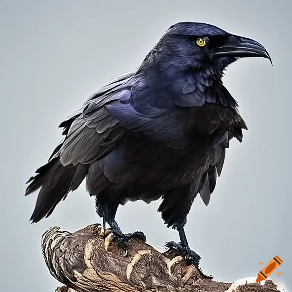 Raven and hawk hybrid on Craiyon