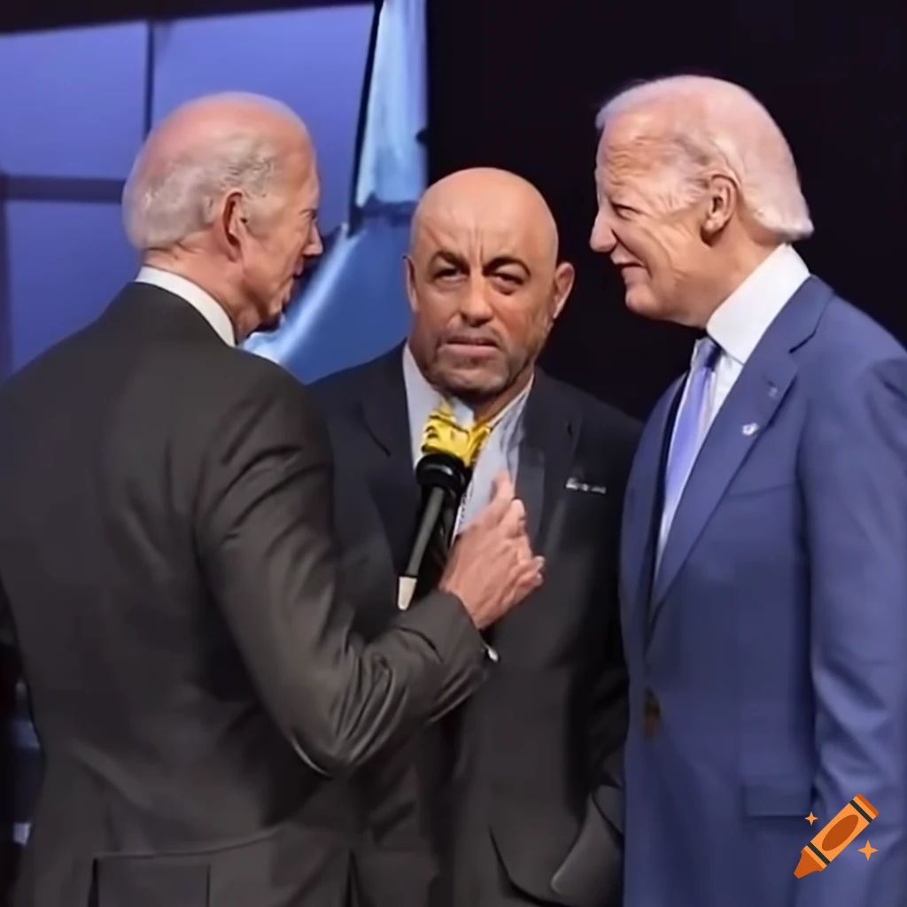 Two public figures in conversation on Craiyon