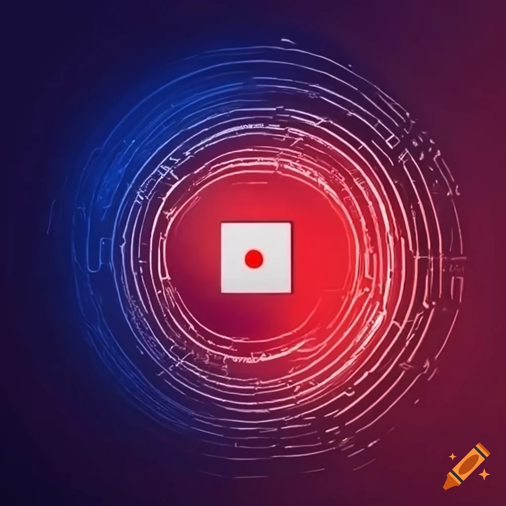 Electronic sign with the french symbol for cube representing computer automation on Craiyon