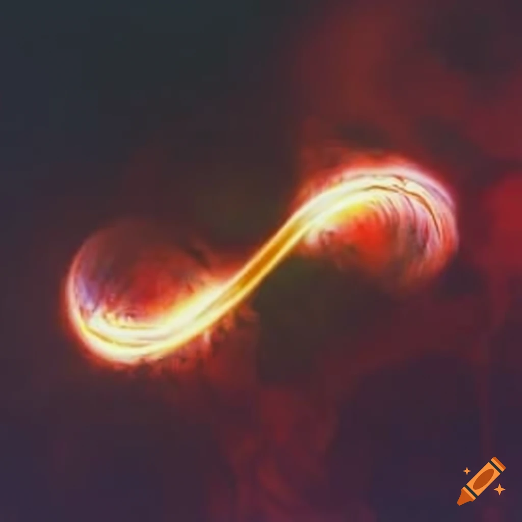 Symbolic depiction of infinity on Craiyon