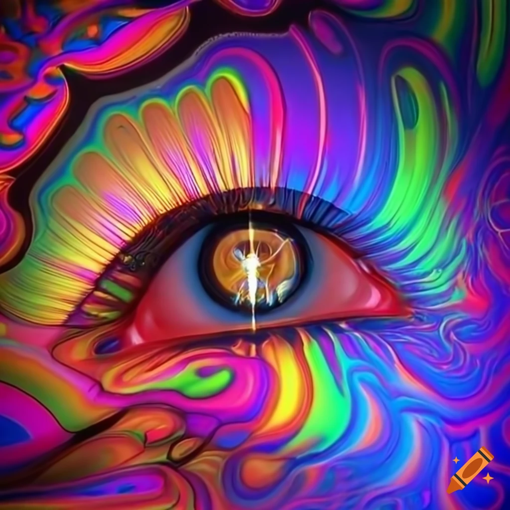 Sensational vivid psychedelic transitions sculpture outrun on Craiyon