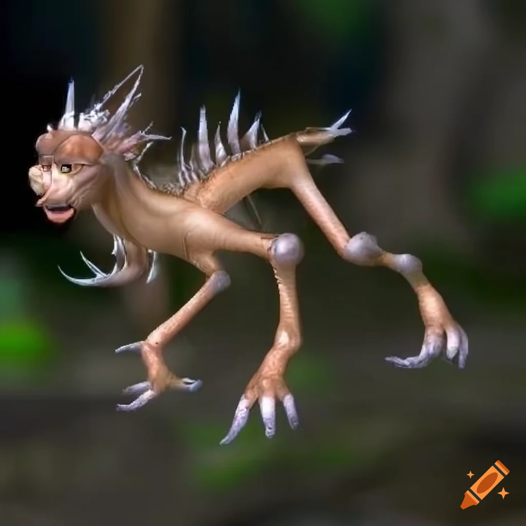 Creatures from the 2008 maxis game spore on Craiyon