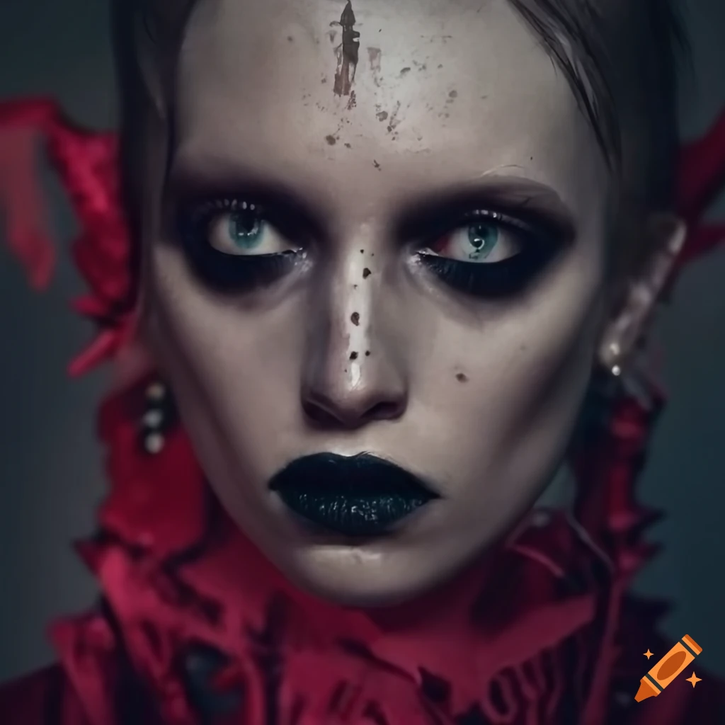 Vampire the masquerade character with detailed eyes on Craiyon