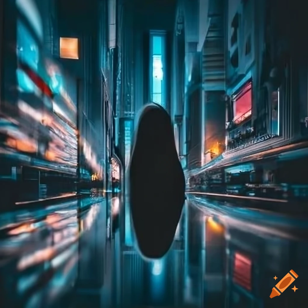 Professional portrait with buildings in background on Craiyon