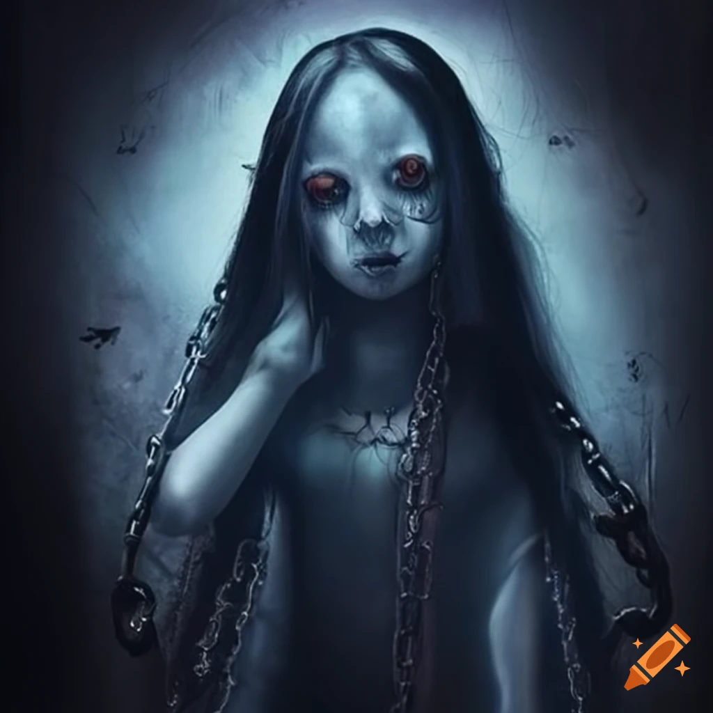 Ghost Girl With Chains On Craiyon