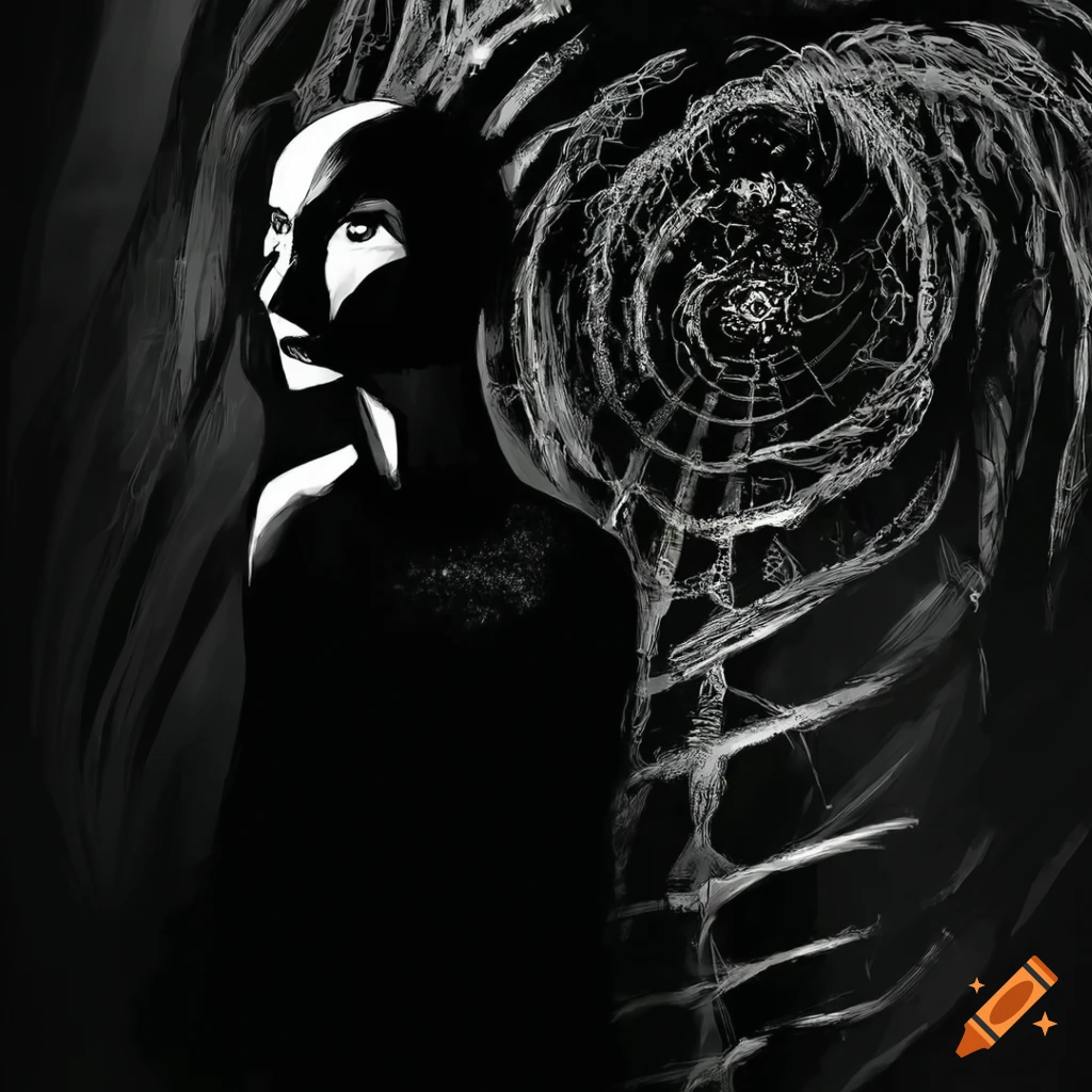 Abstract art with reverse reality, intricate composition, and emotive ...