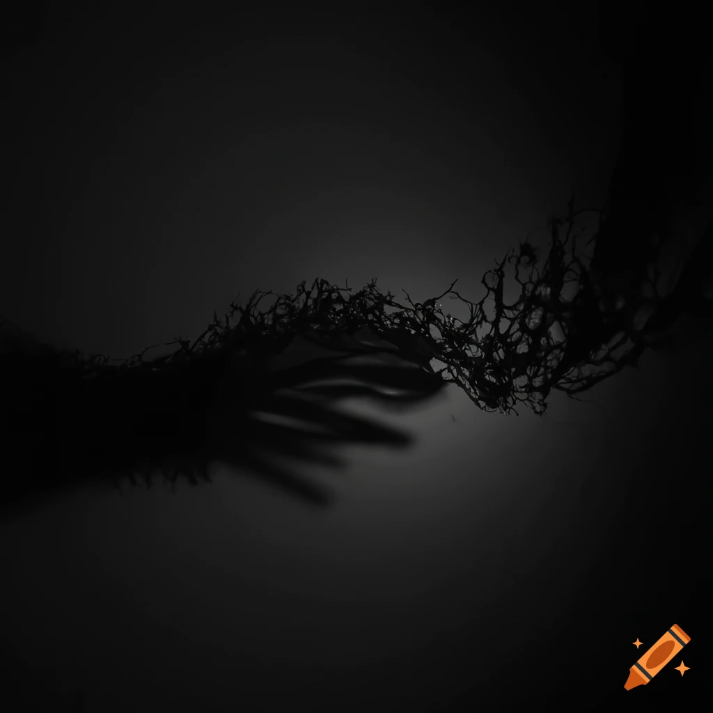 Unusual gathering with evocative shadows in an abstract reality on Craiyon