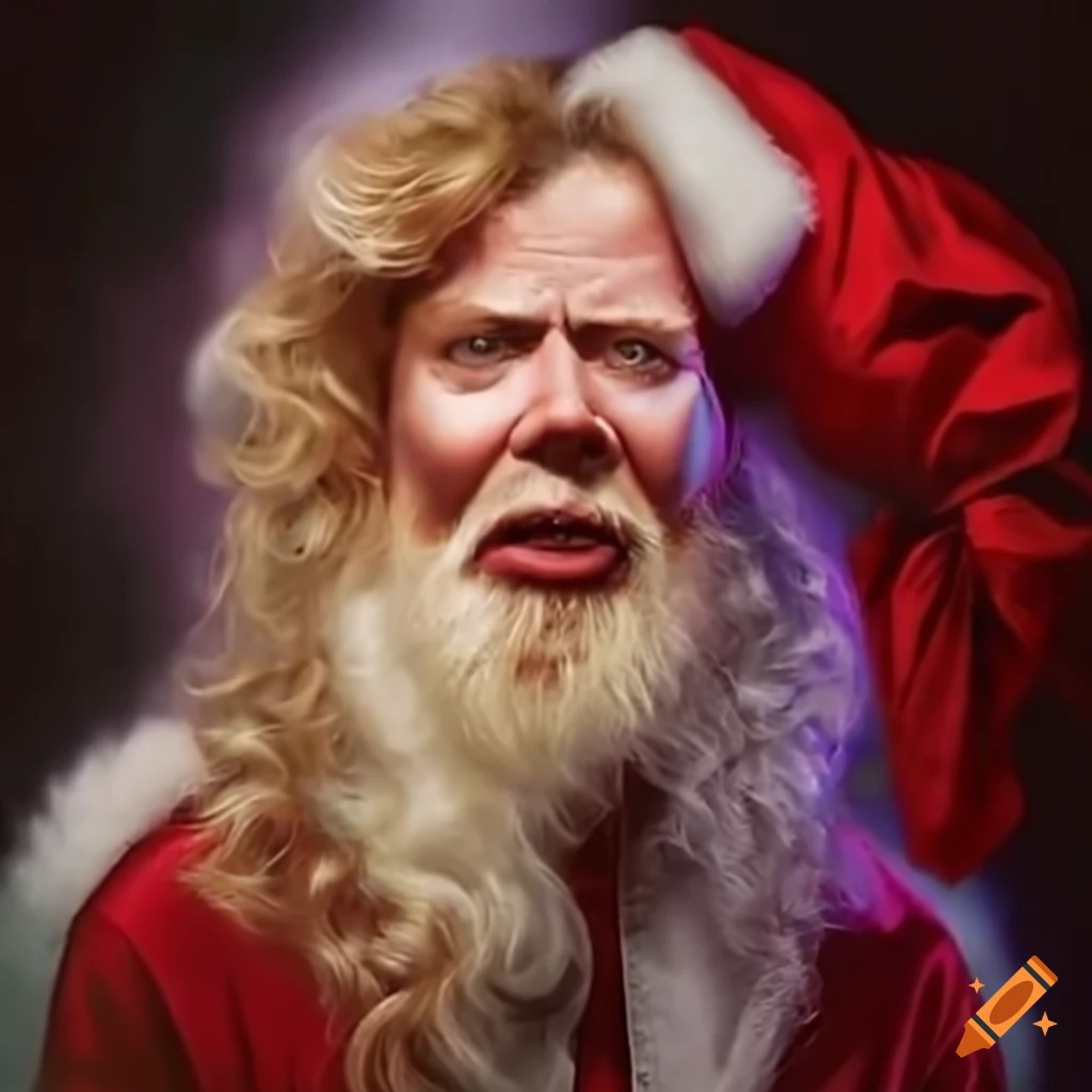 Dave mustaine as santa claus on Craiyon