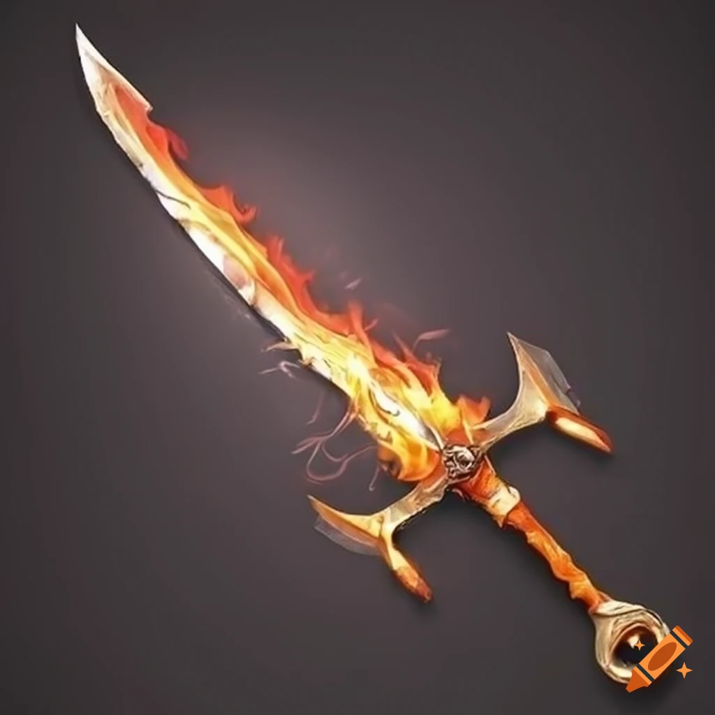 Magical fire greatsword on Craiyon