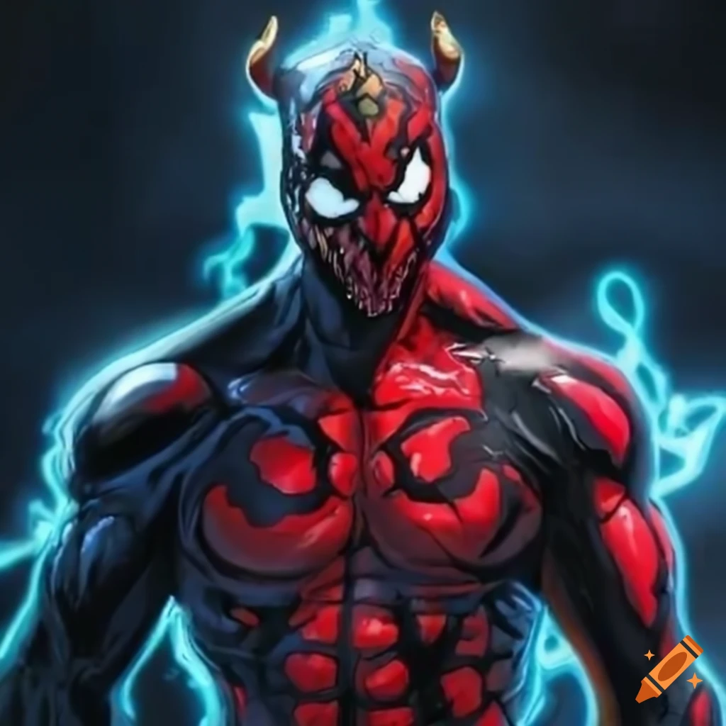 Venom and darth maul mashup artwork on Craiyon