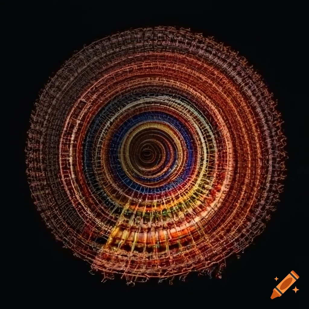 Complex layered structure on Craiyon
