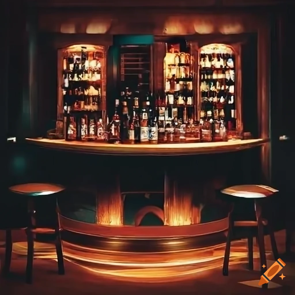 Cocktail bar in classic style on Craiyon