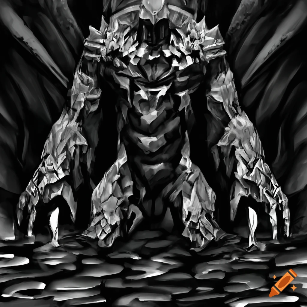 Obsidian golem on Craiyon