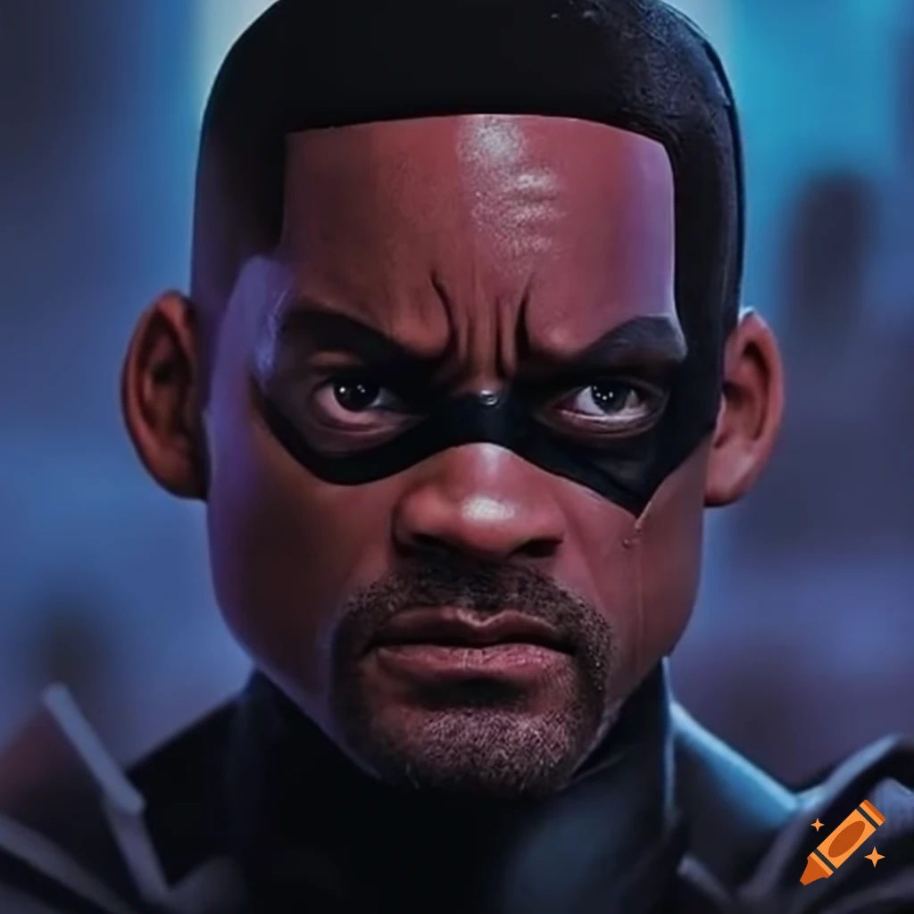 Will smith in a batman costume on Craiyon