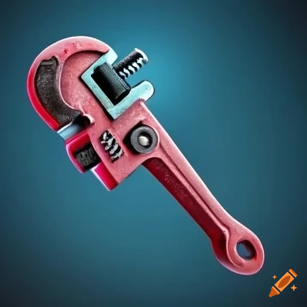 Colorful space pipe wrench from clue game on Craiyon