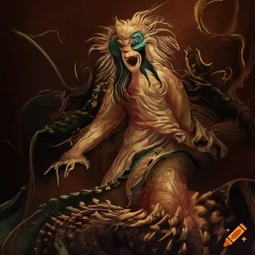 Artwork of a legendary creature from korean folklore on Craiyon