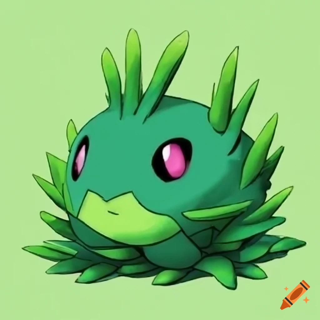 Grass type pokémon on Craiyon