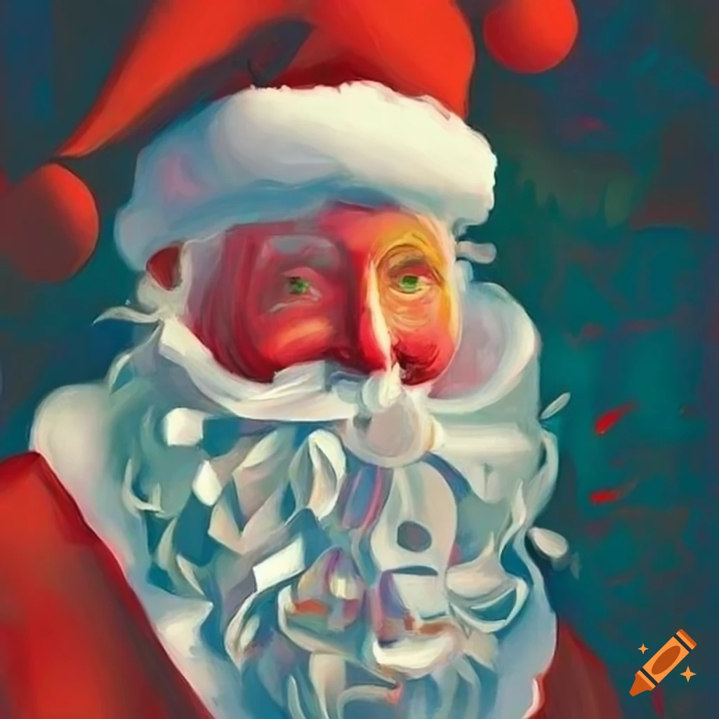 Santa claus in cubism style on Craiyon