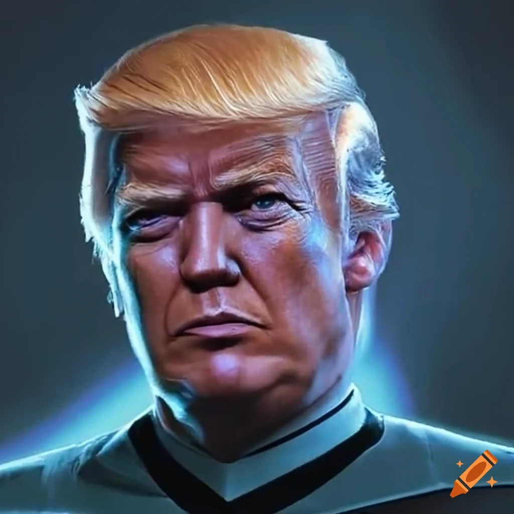 Cyborg trump in star trek universe on Craiyon