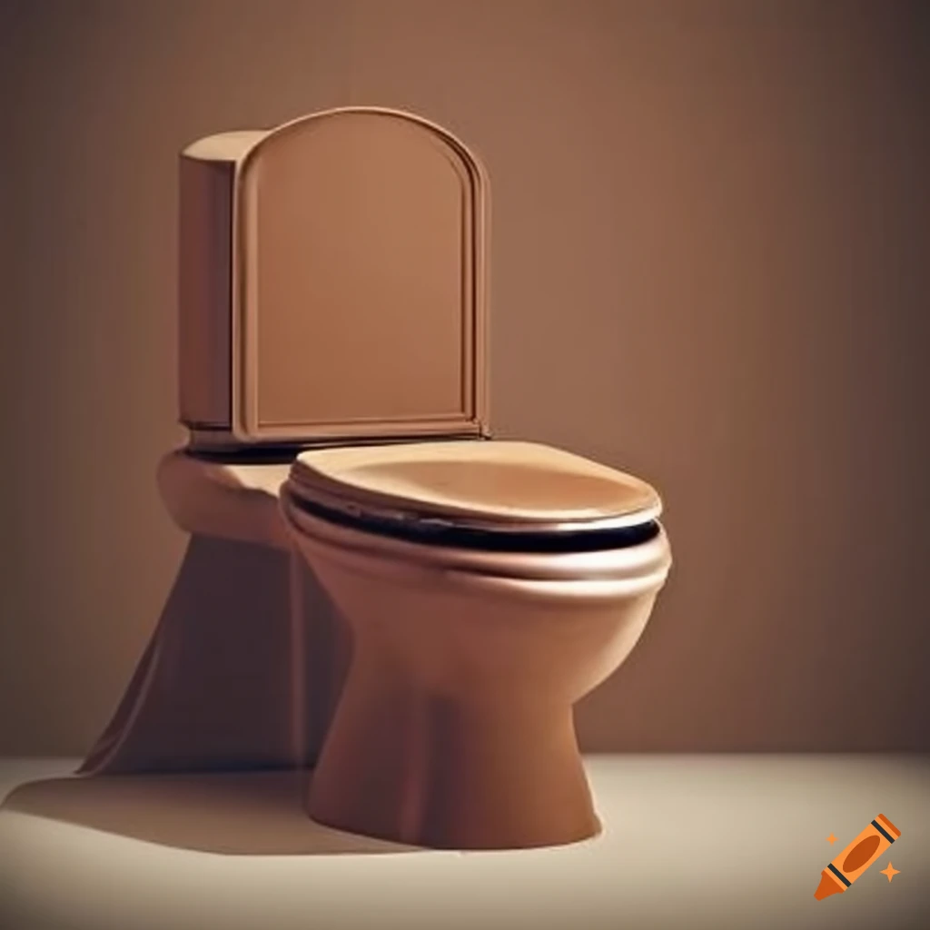 Brown toilet on Craiyon