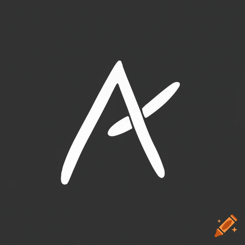 Logo with cursive 'visionone' symbol on Craiyon