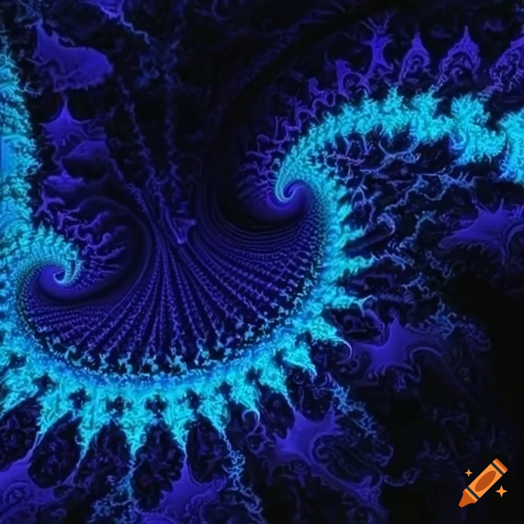 Beautiful and intricate fractal art in perfect resolution on Craiyon