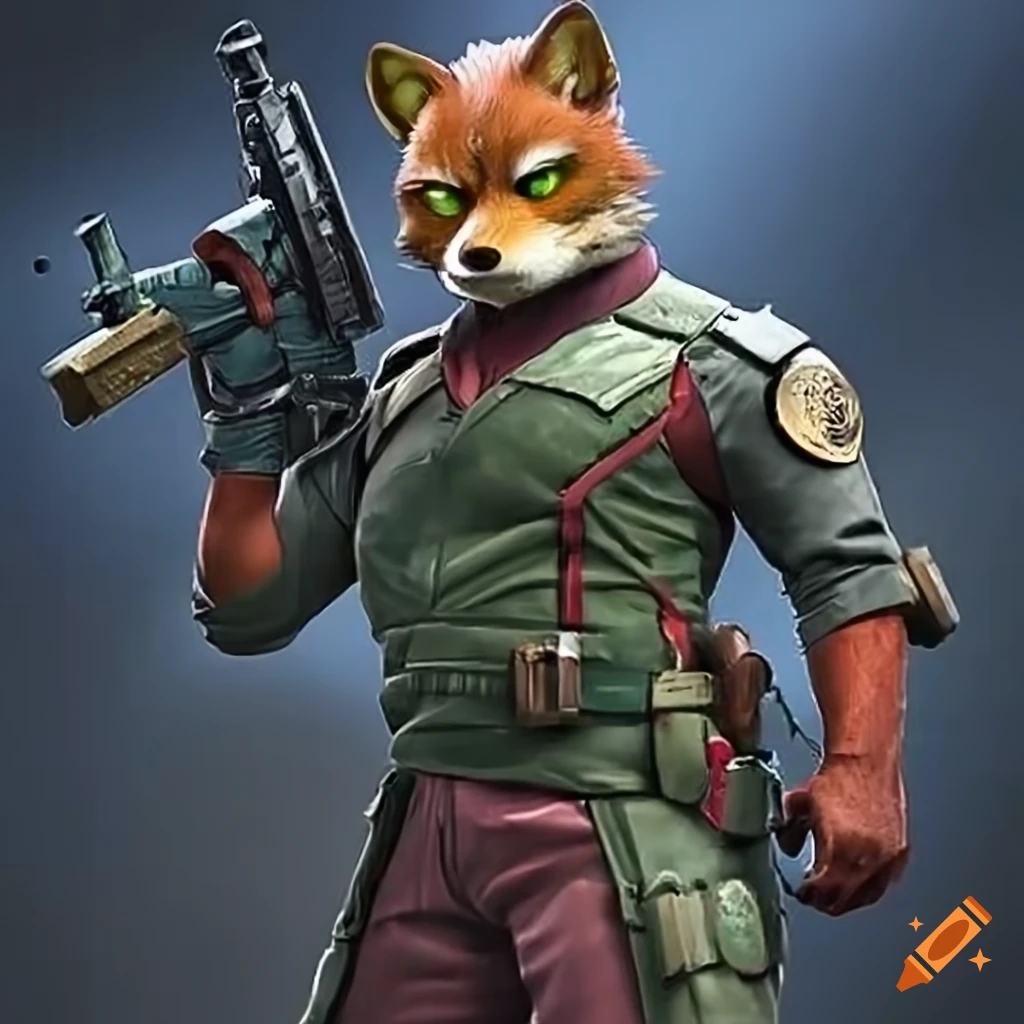 Fox soldier on Craiyon