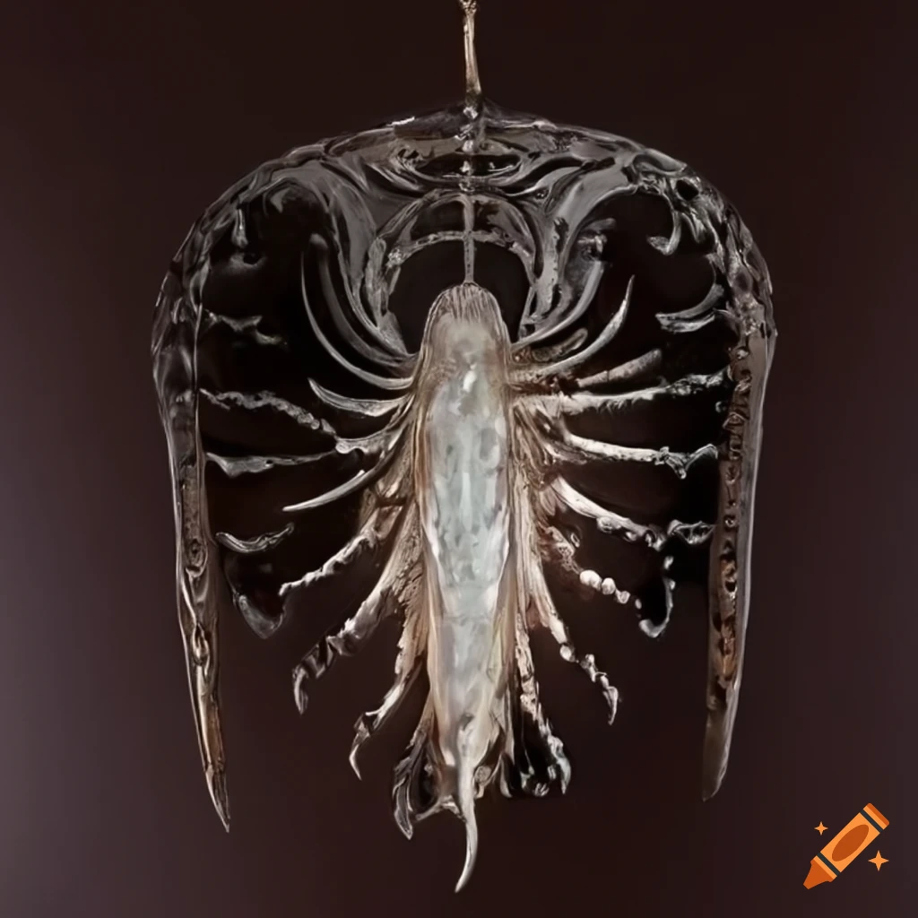 Rusty angel wings designed by rené lalique on Craiyon