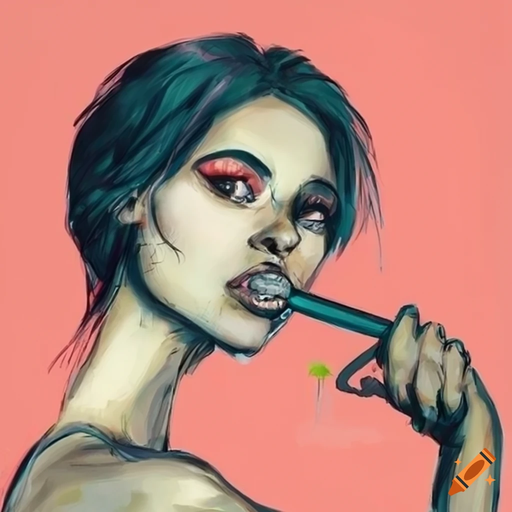 Intimidating drawing on Craiyon